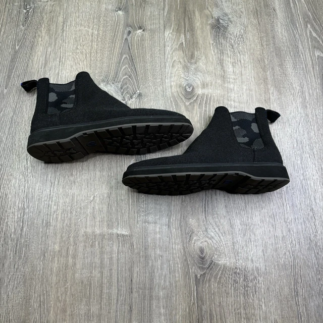 ROTHY'S THE CHELSEA Boots Merino Wool Granite Black Mens Size 9 £66.31 ...