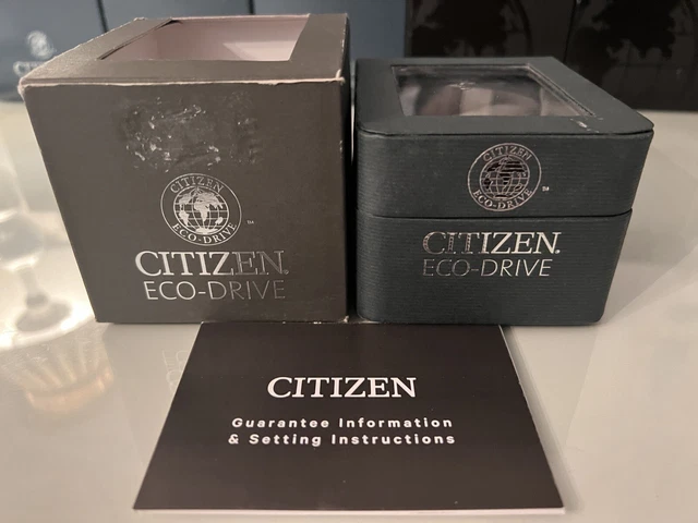 CITIZEN ECO DRIVE Empty Watch Case And Box £26.00 - PicClick UK