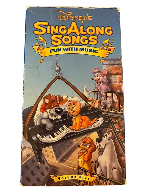DISNEY’S SING ALONG Songs Fun With Music VHS Video Tape VTG Oliver Co ...
