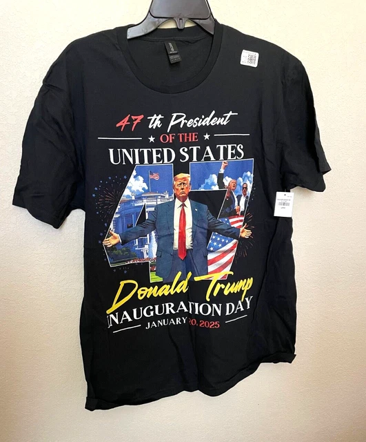 PRESIDENT DONALD TRUMP Inauguration Day 2025 47Th President Usa Flag T ...