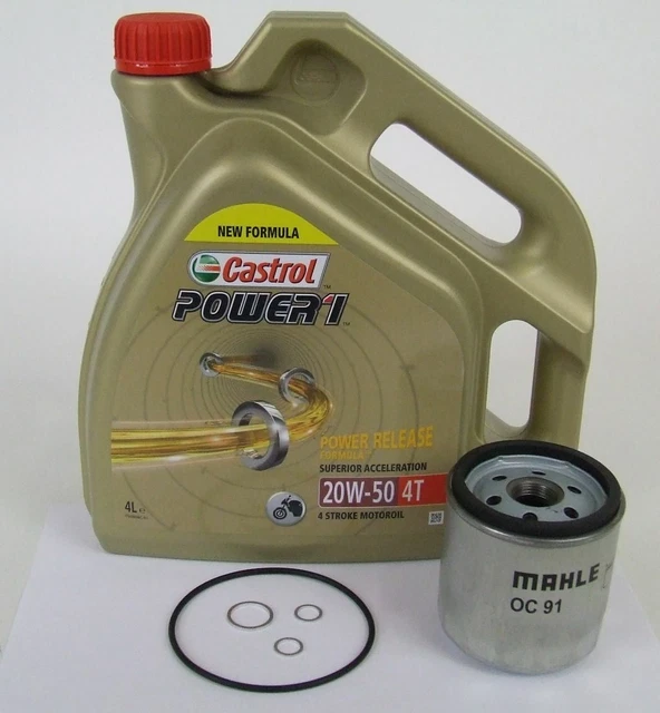 SERVICE KIT ÖLWECHSEL Castrol 20W-50 Öl passend für BMW K75 K100 K1100 ...
