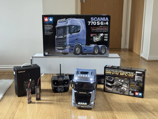 TAMIYA SCANIA 770S SHOW BUILT WITH TRAILER (RTR) £2,657.70 - PicClick UK