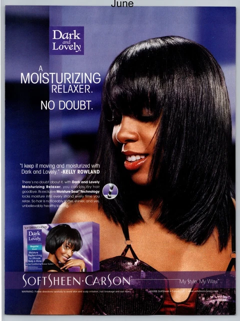 KELLY ROWLAND DARK And Lovely Soft Sheen Carson Promo 2007 Full Page ...