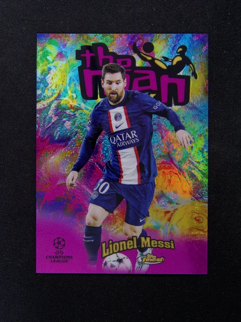 2022-23 TOPPS FINEST UEFA LIONEL MESSI #FTM-9 The Man SP Paris Saint ...