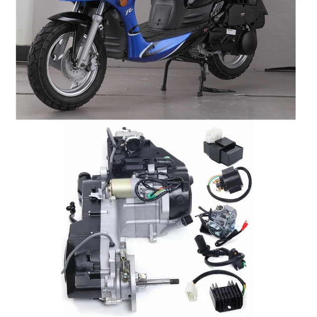 150CC 4 STROKE Long Case Complete Engine CVT Engine GY6 Scooter ATV Go ...