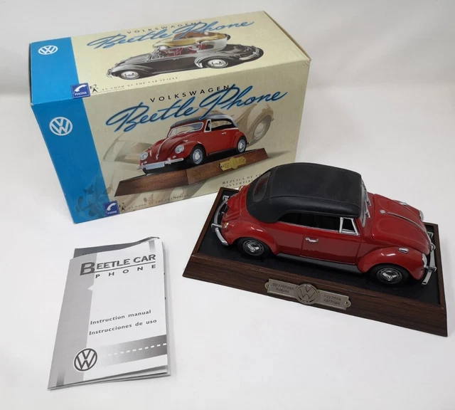 VOLKSWAGEN BEETLE COLLECTABLE model replica car telephone stand vintage ...