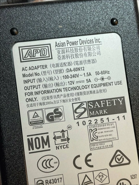 REPLACEMENT 12V 3.5A 42W AC-DC Adapter for Roland PSB-4U SA165A-1250U-3 ...