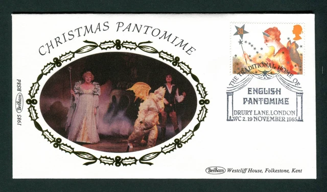 1985 GB BENHAM FDC 31p Christmas Pantomime. Drury Lane, London First ...