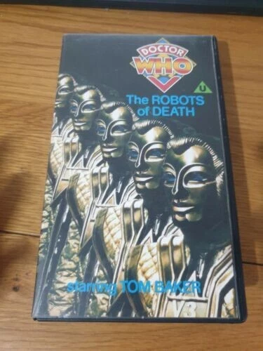 DOCTOR WHO THE Robots Of Death VHS Video tape 1986 BBC Green Label VHS ...