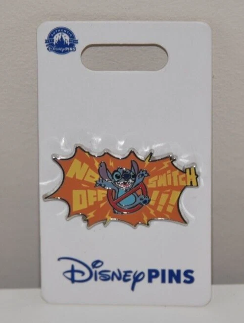 DISNEY PARKS PIN Lilo & Stitch "No Off Switch!" Stitch Trading Pin £25. ...