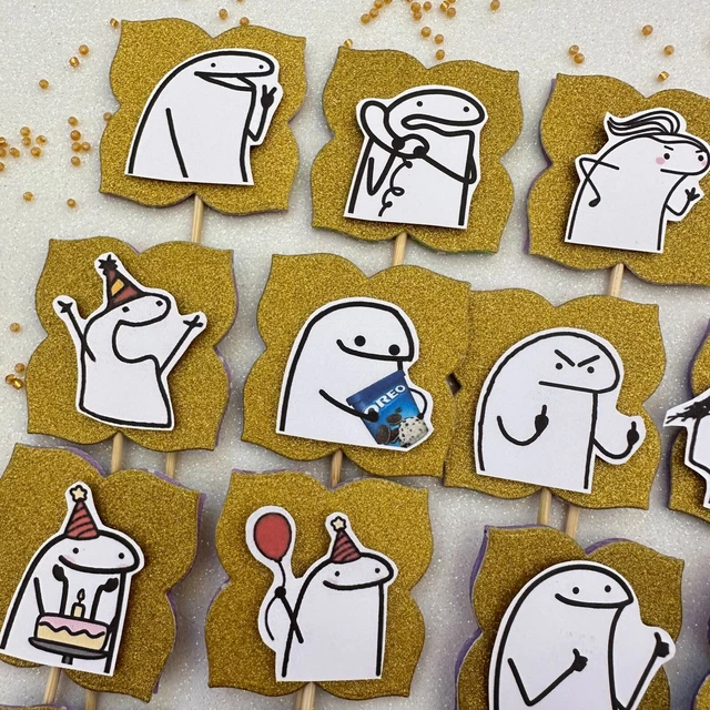 DECORAZIONI FESTA MEME Flork party compleanno realizzate a mano cupcake ...