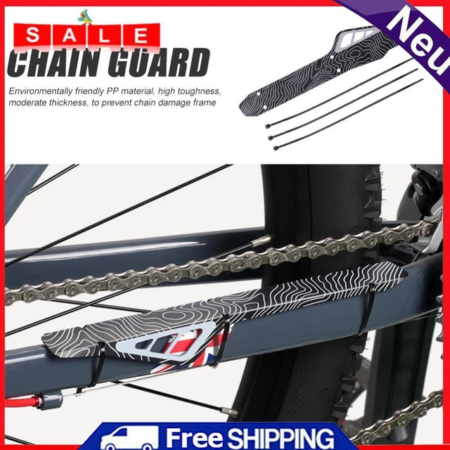 BICYCLE CHAIN STAY Guard MTB Road Bike Frame Protector Cover (Black) £6 ...