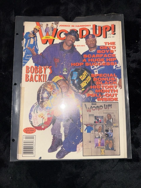1992 WORD UP! Magazine Jodeci Geto Boys Scarface Black History Issue ...