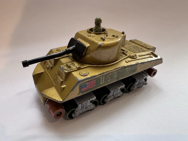 MATCHBOX TOYS BATTLE Kings US Army WWII Sherman Tank £5.00 - PicClick UK