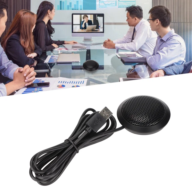 CONFERENCE USB MICROPHONE Omnidirectional Condenser PC Microphone Noise ...
