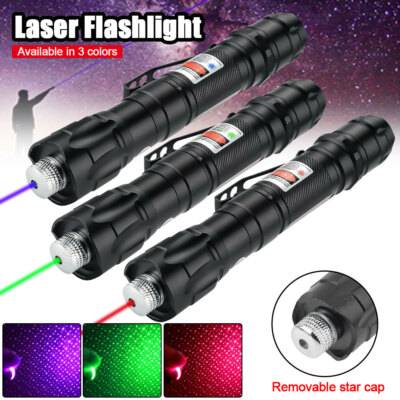 LED Laserpointer Set Grün 532NM Taschenlampe Strahl Licht Mini Laser ...