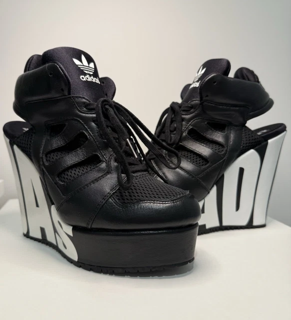 ADIDAS JEREMY SCOTT Streetball Platform JS Wedge Trainer Shoes UK SIZE ...