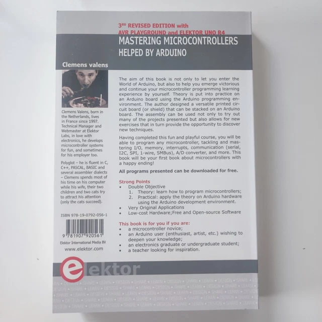 MAITRISER LES MICROCONTRÔLEURS à l'aide d'Arduino de Clemens Valens EUR 15,00 - PicClick FR