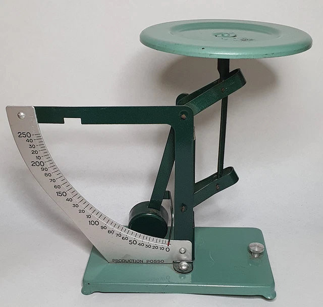 ANCIEN PÈSE-LETTRE ADMINISTRATIF Posso en tôle-balance de bureau ...