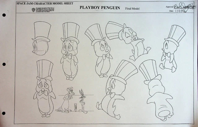 SPACE JAM CHARACTER Model Sheet Production Copy 11" x 18" WB #KT £4.84 ...