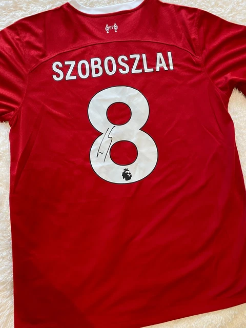 DOMINIK SZOBOSZLAI HAND Signed Liverpool #8 Football Shirt Verified COA Jersey £9.99 - PicClick UK
