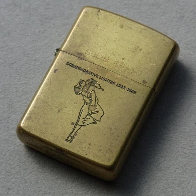 VINTAGE ZIPPO 1989 Commemorative Lighter 1932-82 Windy Girl Solid Brass Lighter £245.06 ...