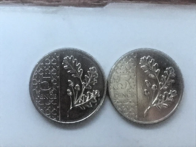 5P COIN. 2026 OAK TREE LEAVES KING CHARLES III FIVE PENCE COIN BUNC. x ...