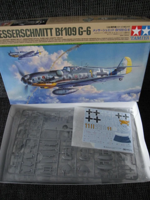 MESSERSCHMITT BF 109 G-6 de Tamiya à l'échelle 1:48 *NEUF* EUR 38,00 - PicClick FR