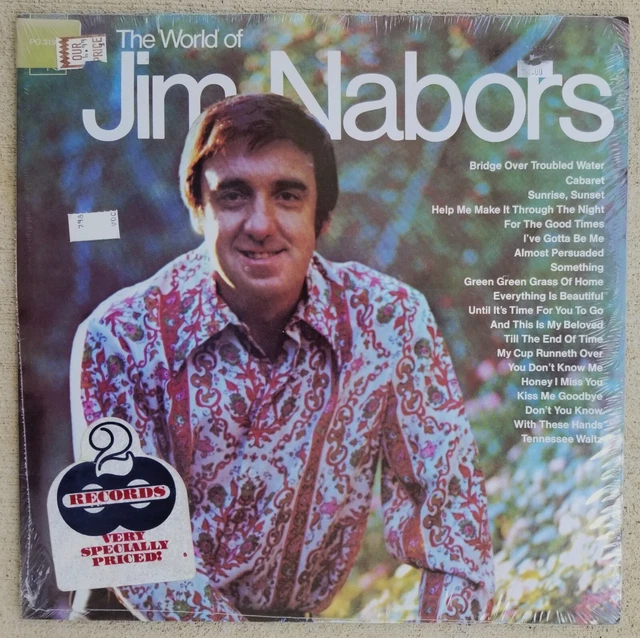 JIM NABORS -- THE WORLD OF JIM NABORS -- SS 1973 LP -- Lot de 2 disques ...
