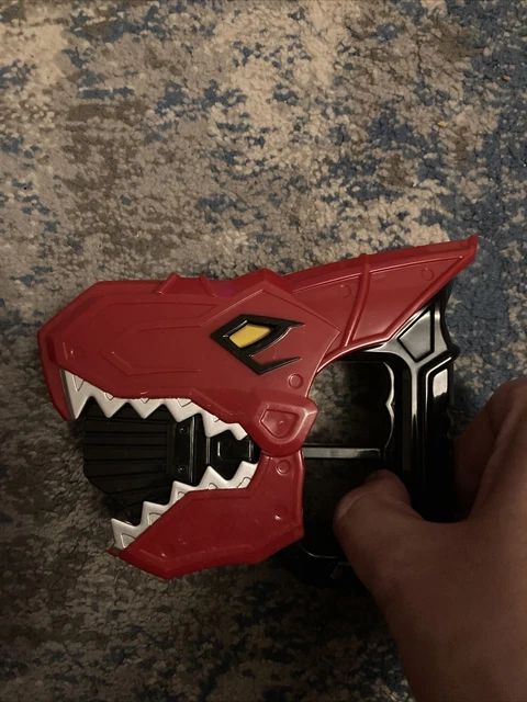 POWER RANGERS DINO Charge T-Rex Launcher Weapon Disc Shooter & No Discs ...