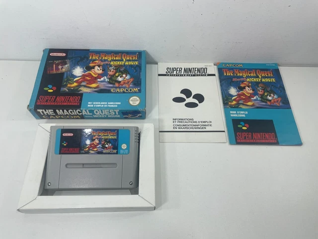 THE MAGICAL QUEST Starring Mickey Mouse Super Nintendo Pal FAH Complet ...