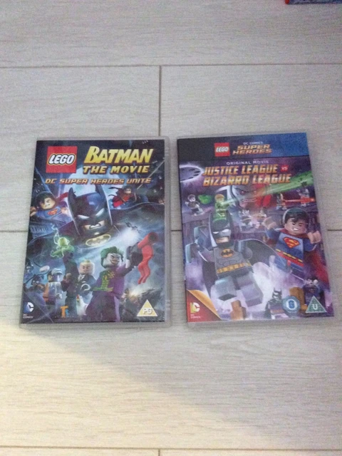 LEGO DVD BUNDLE Batman The Movie Justice League vs Bizarro League Vgc ...