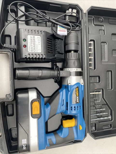 WORKZONE 24V CORDLESS Hammer Drill With Carry Case. Unused. £40.00 ...