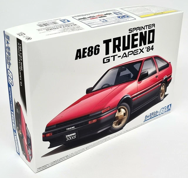 AOSHIMA 1/24 - Toyota AE86 Trueno GT-Apex 1984 Build Yourself Model Car ...