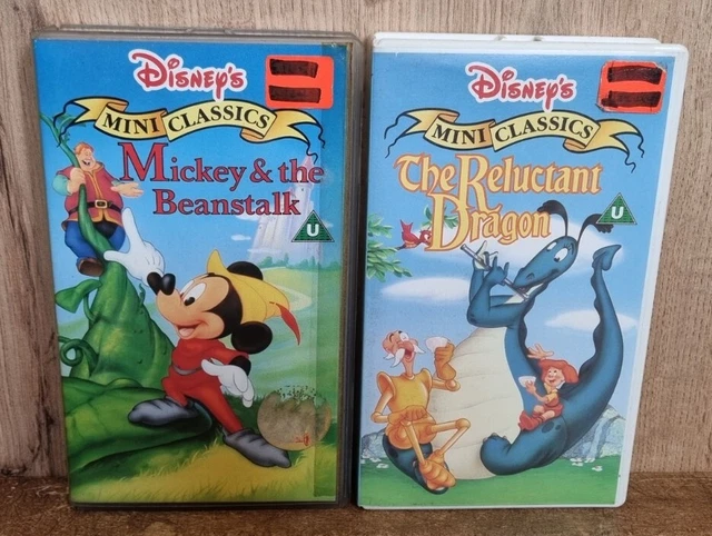 DISNEYS MINI CLASSICS VHS Bundle X2 PAL Video Tapes Reluctant Dragon ...