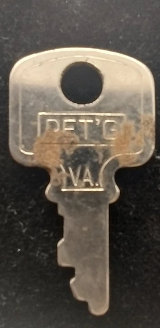 VINTAGE KEY LONG Lock S-96 Pet'G VA Appx. 1.5” Desk Keepsake Box ...