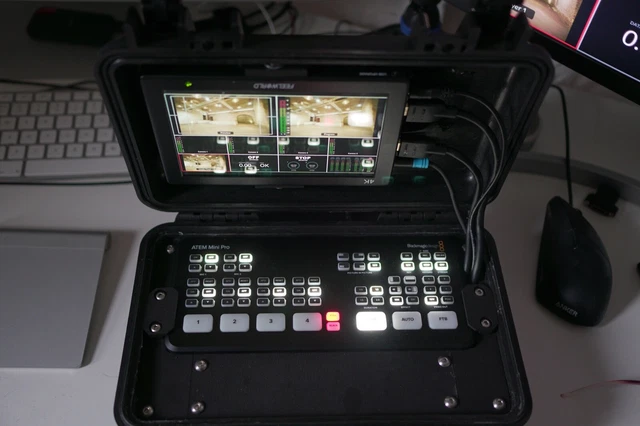 BLACKMAGIC DESIGN ATEM Mini Pro bespoke flight case and monitor £799.00 ...