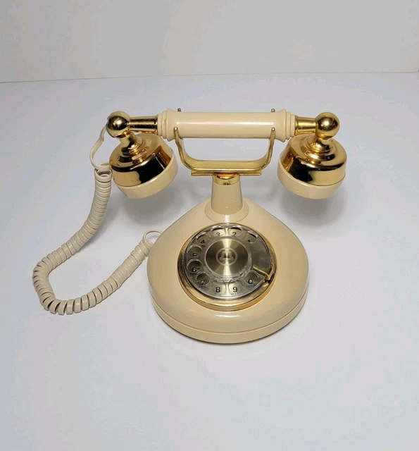 VINTAGE WESTERN ELECTRIC French Princess Style Rotary Telephone Cream ...