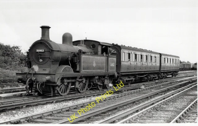 RAILWAY PHOTO EX LSWR M7 31162 passenger train unknown location c1950's ...