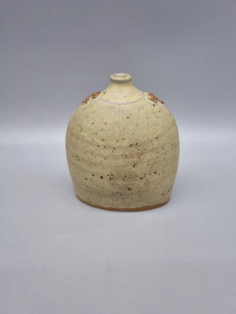 A SMALL STUDIO Pottery Bud / Stem Vase By David Winkley, Vellow Pottery ...