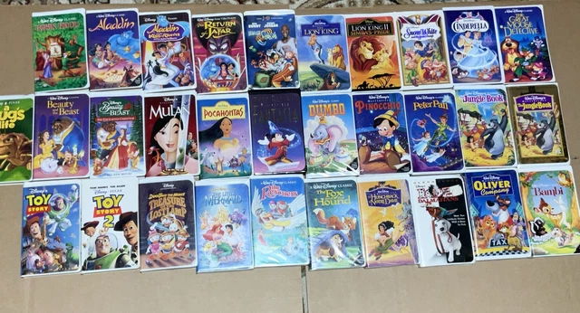 Walt Disney Classic Vhs Tapes Lot 31 £1578 Picclick Uk
