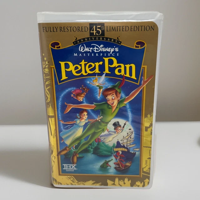 WALT DISNEYS “PETER Pan” (VHS, 1998, 45th Anniversary Limited Edition)!! £3.83 - PicClick UK