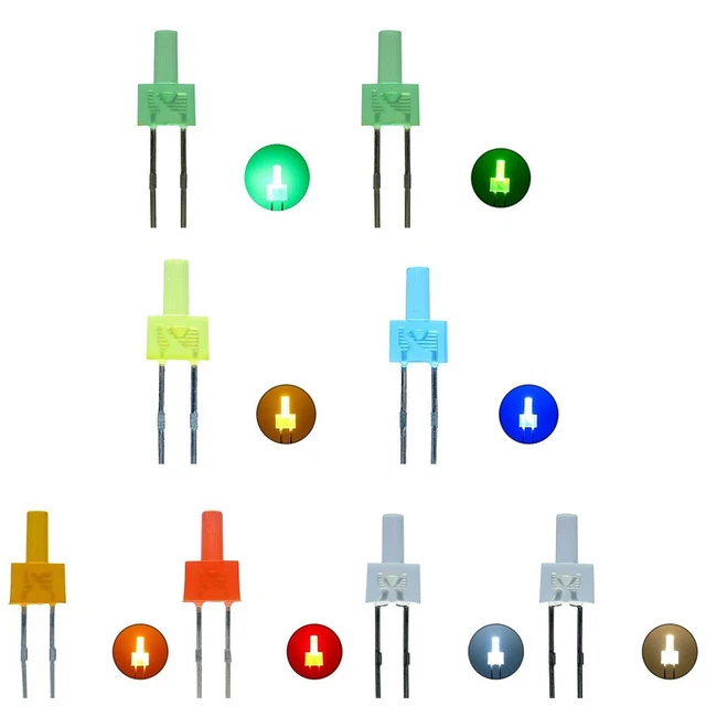 FLASHING LED,2MM, TOWER Diffuse LED Self-flashing,Flash Light Colors ...
