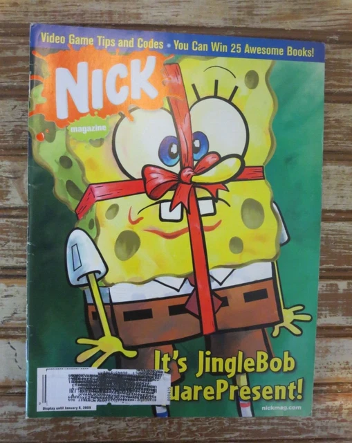 NICK (NICKELODEON) MAGAZINE Dec 2008/January 2009 JingleBob ...