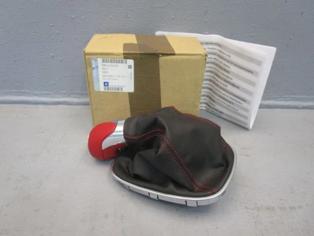 SCHALTSACK SCHALTMANSCHETTE SCHALTKNAUF rot OPEL Adam, Corsa E GM ...