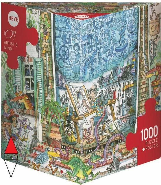 PUZZLE GRAFICA HEYE Fumetti Artist S Mind Korky 1000 Pz EUR 16,95 ...