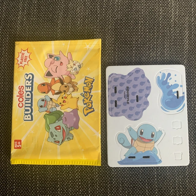 COLES BUILDERS POKEMON Edition 2024 - Squirtle **SAME DAY POSTAGE** $0. ...