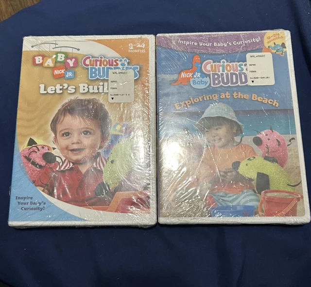 NICK JR BABY Curious Buddies DVD Lot Lets Build! Exploring At The Beach ...