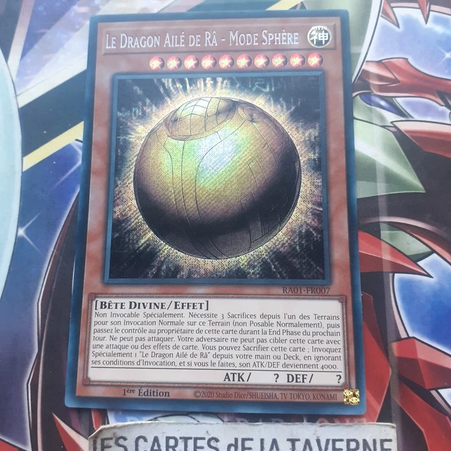 CARTE YU GI-OH! Le Dragon ailé de Râ mode sphère : RA01 - VF/secret rare 1st ed EUR 7,99 ...