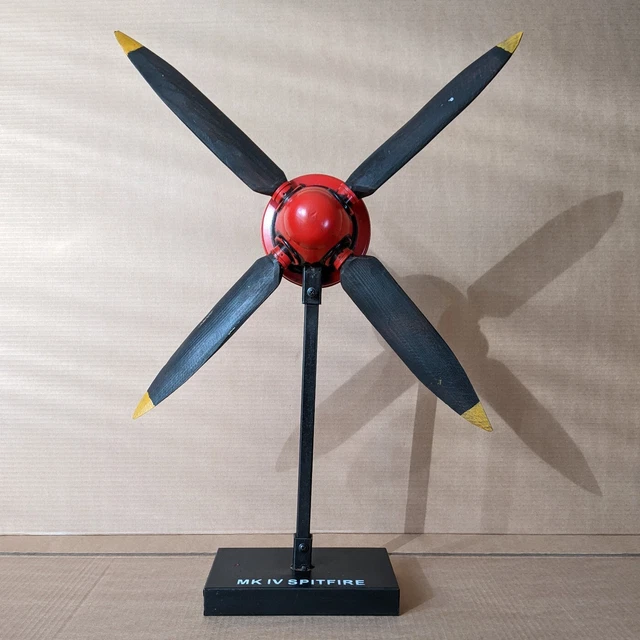 LARGE SPITFIRE MK Iv Propeller Model Ex. Museum Display Demonstration ...